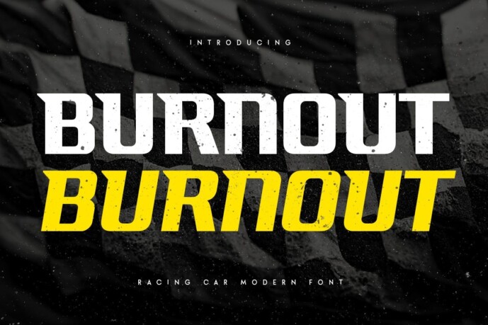 Burnout Racing Font - Free Font