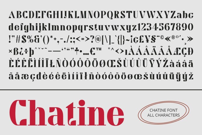 Chatine Font - Free Font