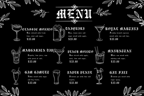 Cocktail Blackletter Font - Free Font