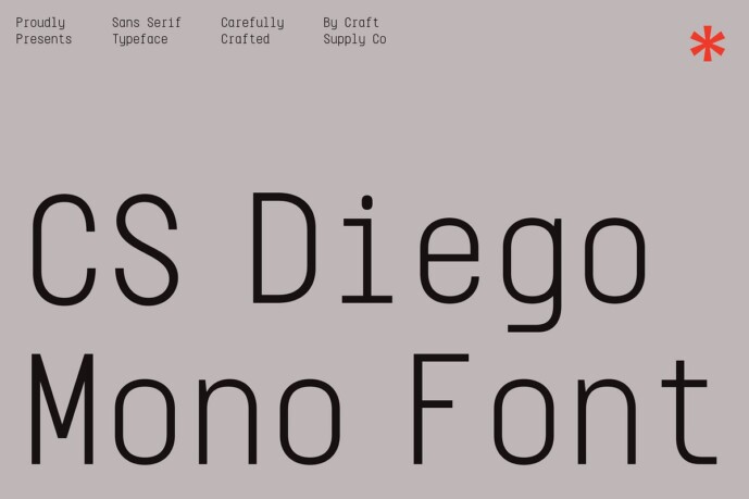 CS Diego Mono Font - Free Font