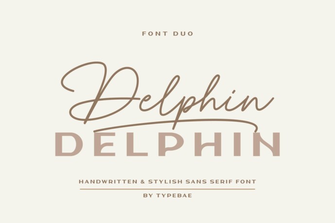 Delphin Font Duo - Free Font