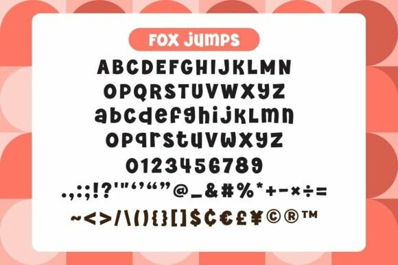 Fox Jumps Font - Free Font