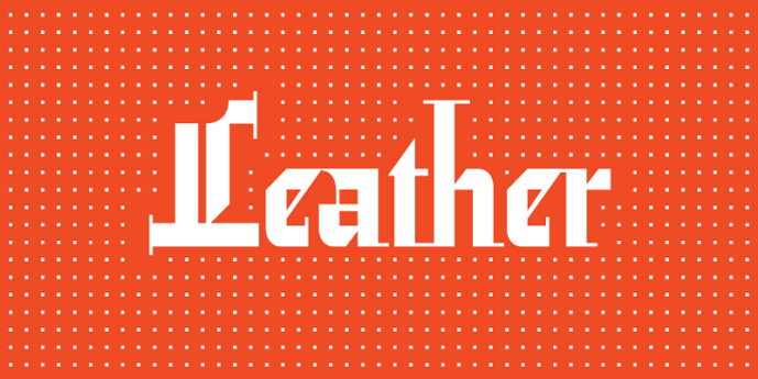 Leather Font - Free Font