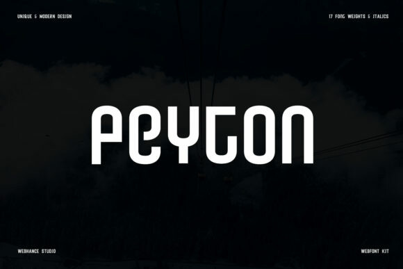 Peyton Font Family - Free Font