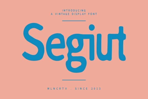 Segiut Font - Free Font