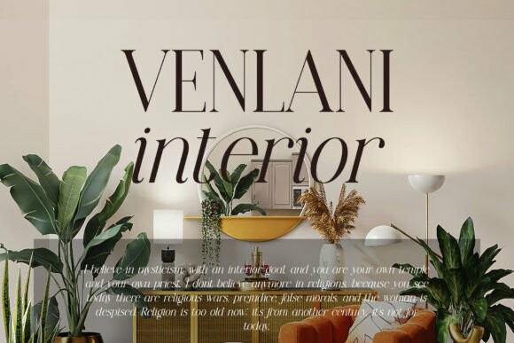 The Venue Gebians Font - Free Font