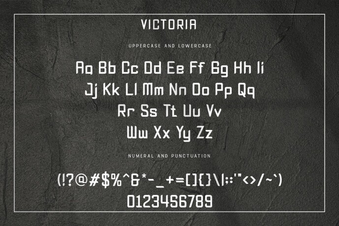 Victoria Modern Film Font - Free Font