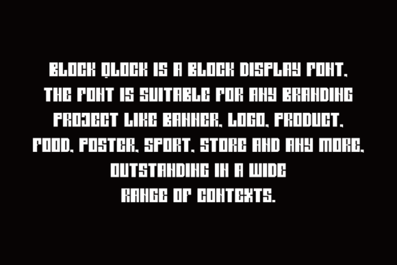 Block Qlock Font - Free Font