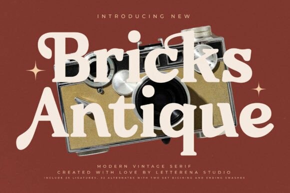 Bricks Antique Font - Free Font