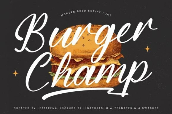 Burger Champ Font - Free Font
