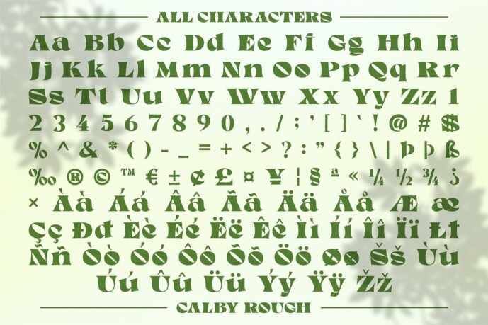 Calby Rough Font - Free Font