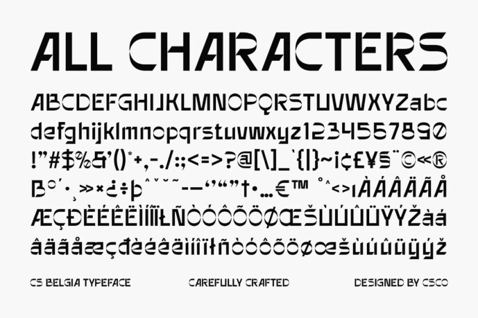CS Belgia Font - Free Font