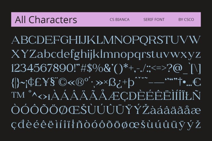 CS Bianca Font - Free Font