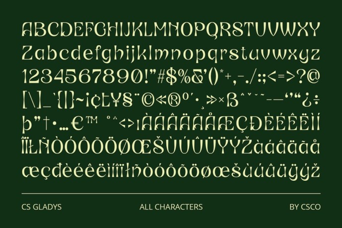 CS Gladys Font - Free Font