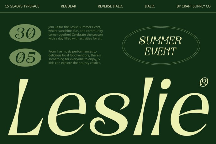 CS Gladys Font - Free Font