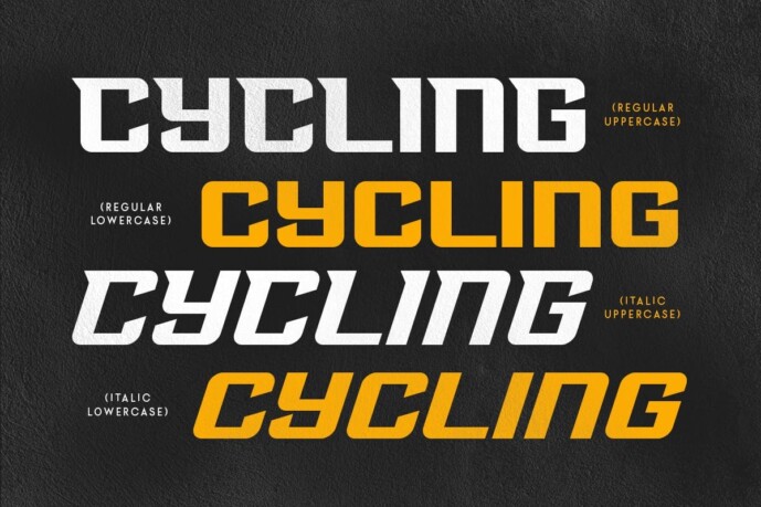 Cycling Font - Free Font