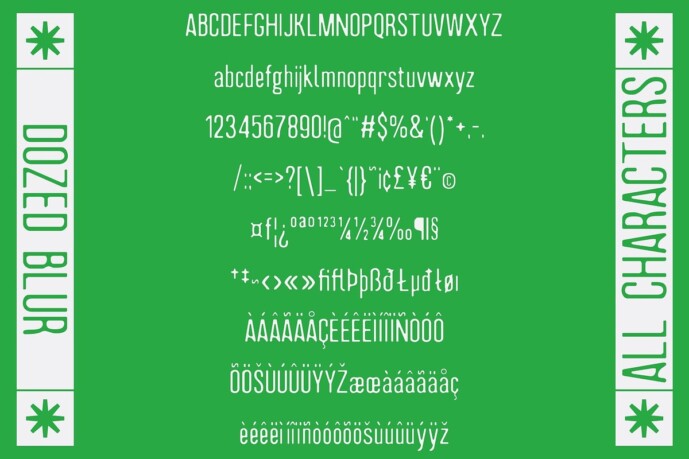 Dozed Blur Font - Free Font