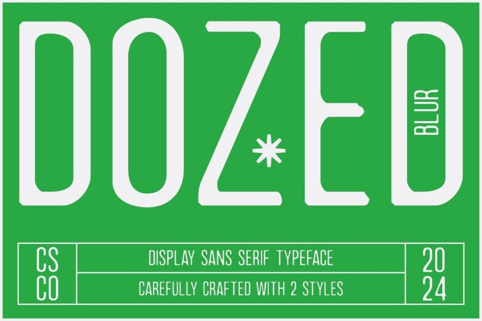 Dozed Blur Font - Free Font