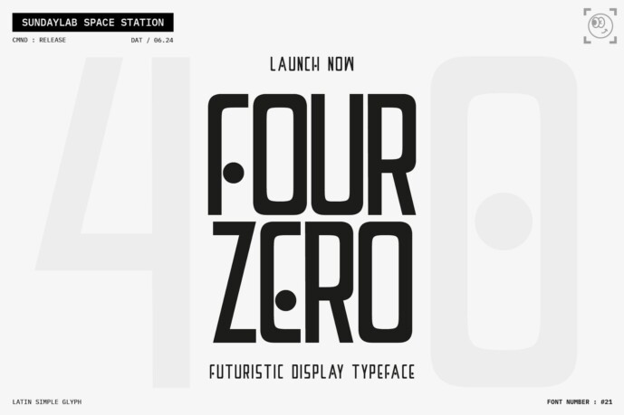 Four Zero Font - Free Font