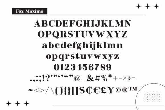 Fox Maximo Font - Free Font