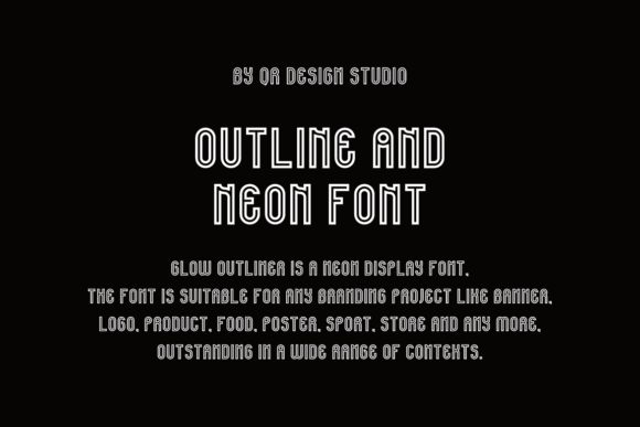 Glow Outliner Font - Free Font