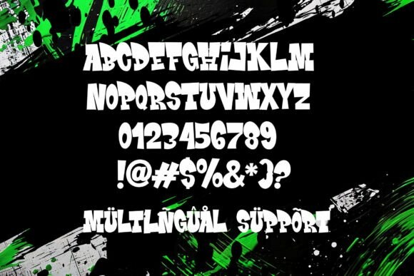 Green Toxic Font - Free Font