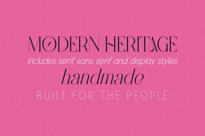 Modern Heritage Font Family - Free Font