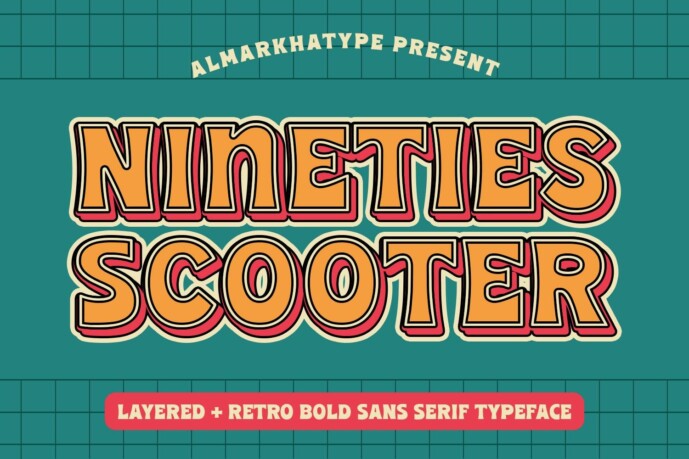 Nineties Scooter Font - Free Font