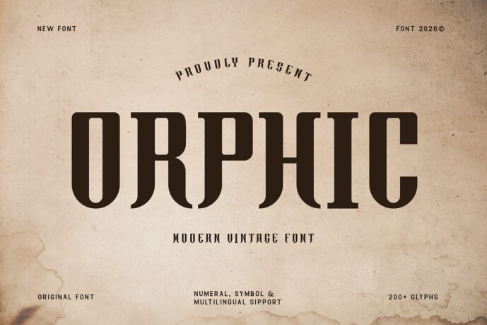 Orphic Vintage Font - Free Font
