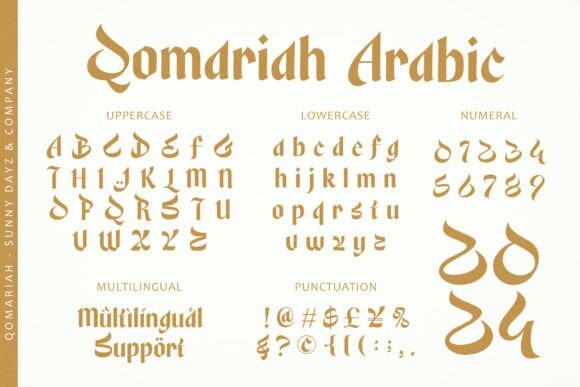 Qomariah Arabic Font - Free Font