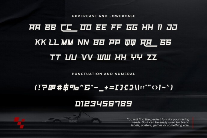 Racing Car Font - Free Font