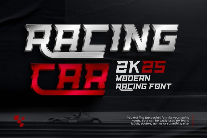 Racing Car Font - Free Font