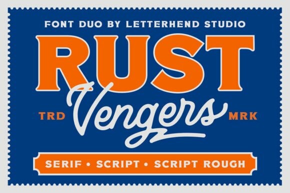 Rust Vengers Font - Free Font