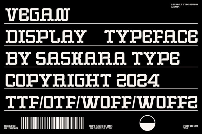 Vegan Display Font - Free Font