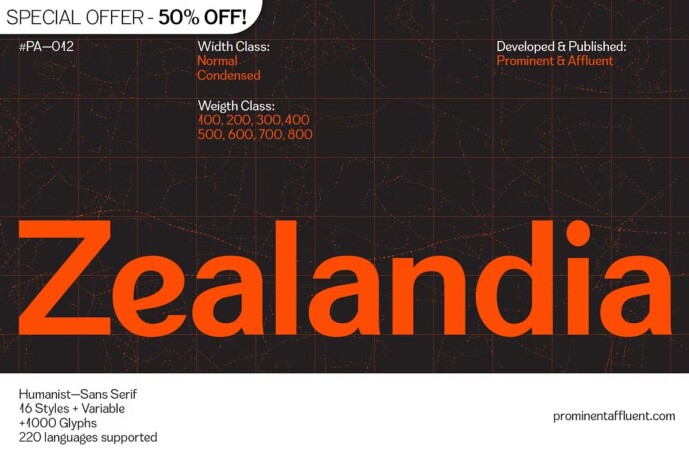 Zealandia Font Family - Free Font