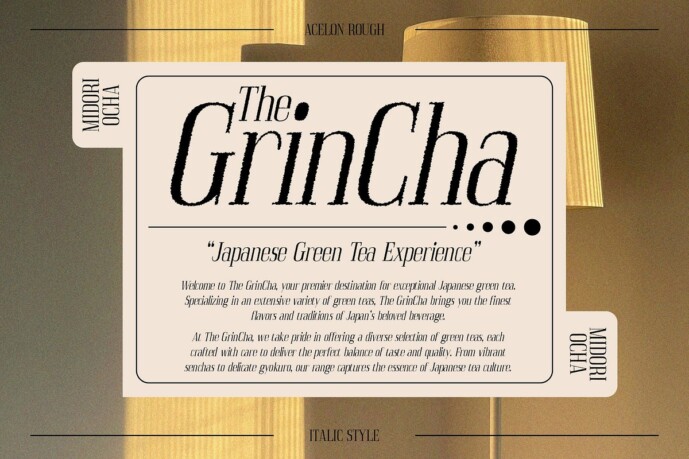 Acelon Rough Font - Free Font