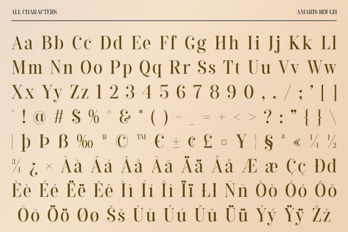 Amaris Rough Font - Free Font