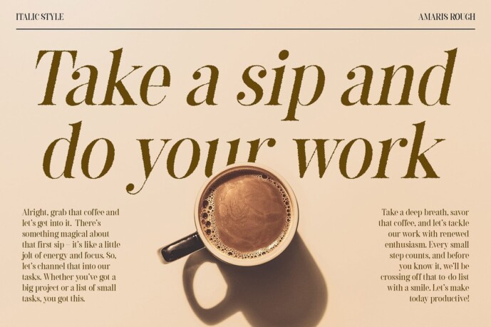 Amaris Rough Font - Free Font