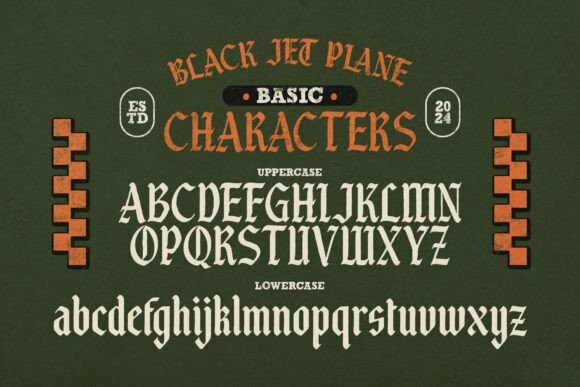 Black Jet Plane Font - Free Font
