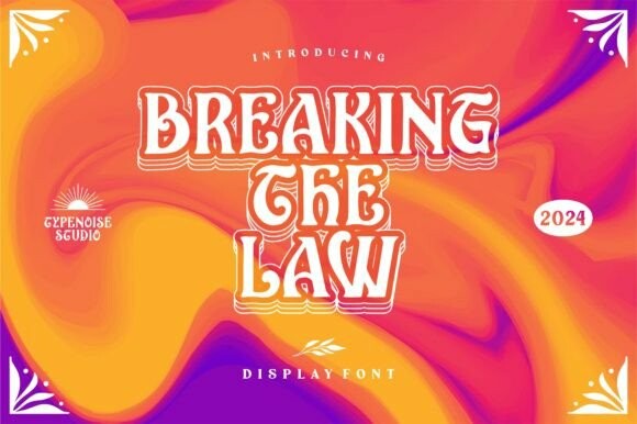 Breaking The Law Font - Free Font