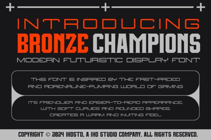 Bronze Champion Font - Free Font
