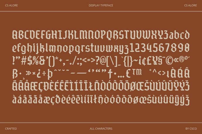 CS Alore Font - Free Font
