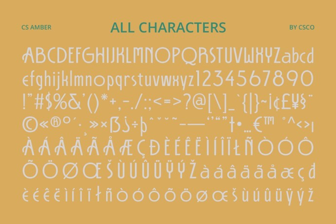 CS Amber Font - Free Font