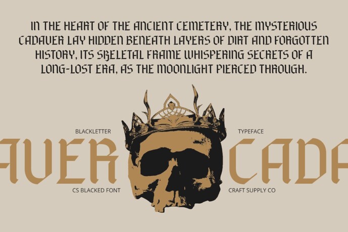 CS Blacked Font - Free Font