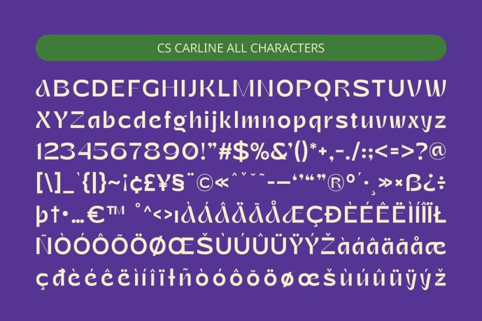 CS Carline Font - Free Font