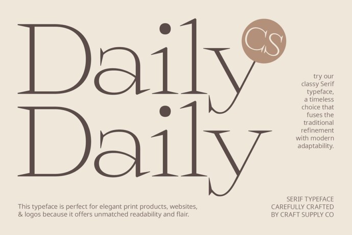 CS Daily Font - Free Font