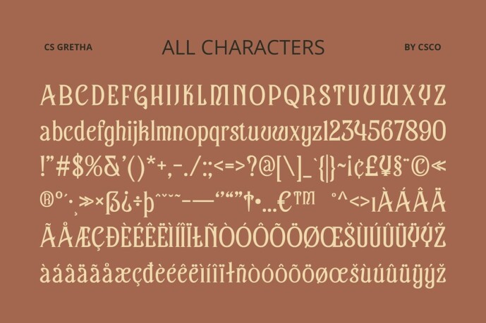 CS Gretha Font - Free Font