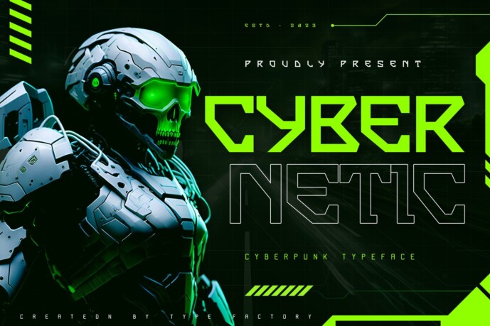 Cybernetic Cyberpunk Font - Free Font