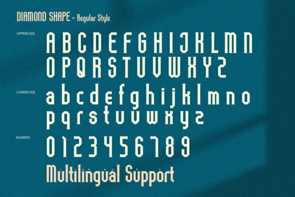 Diamond Shape Font - Free Font