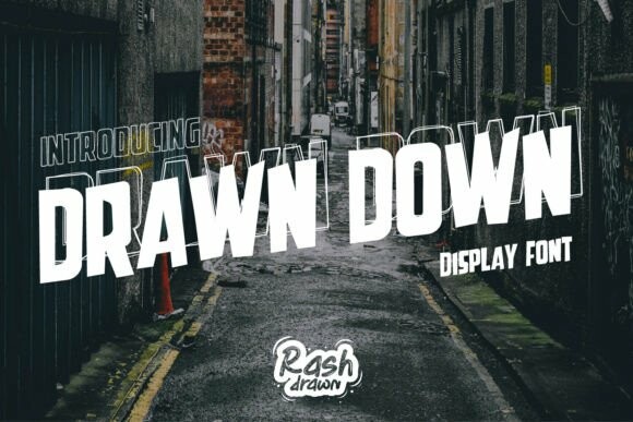 Drawn Down Font - Free Font